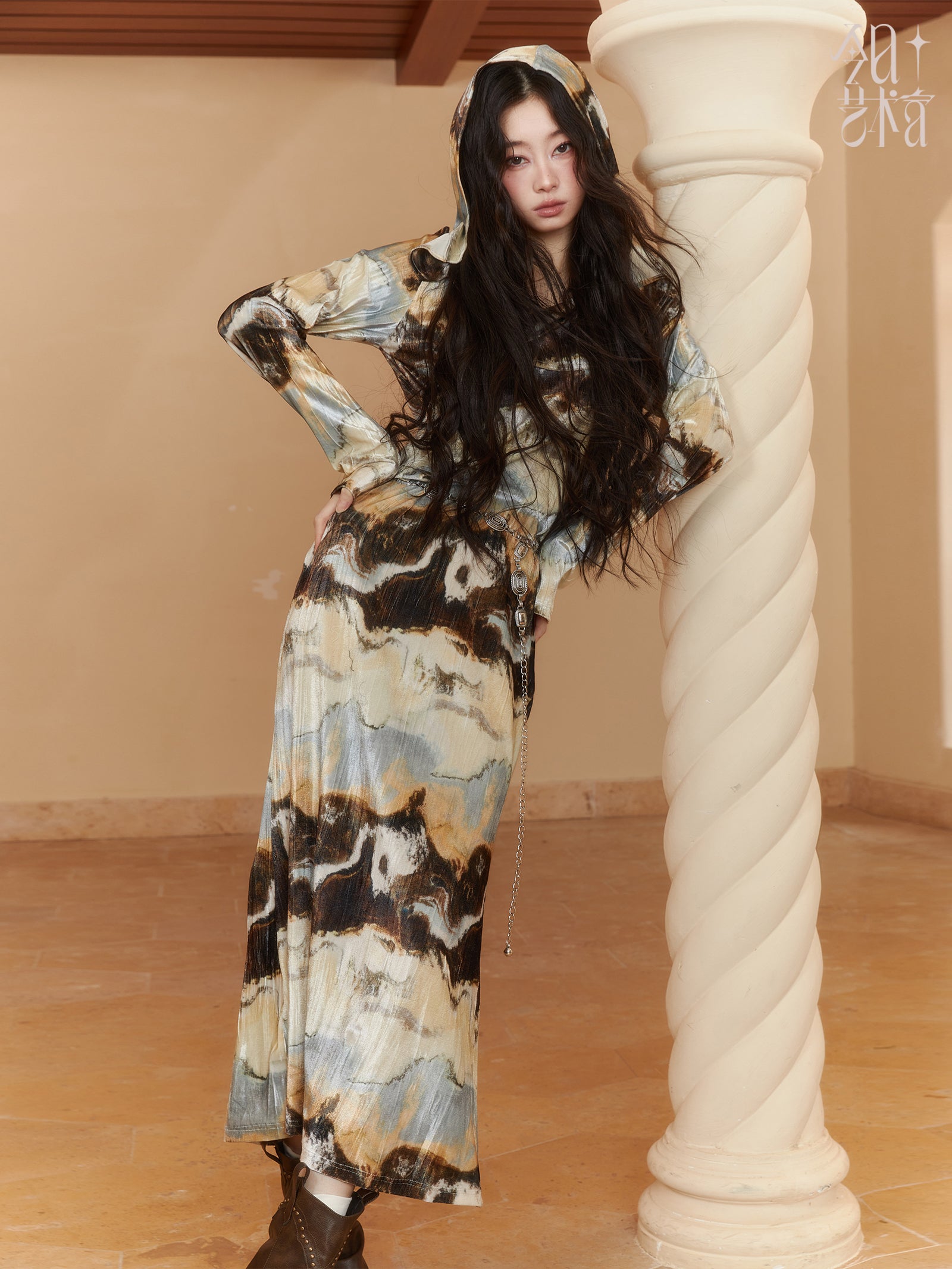 Marble Chic Nichi One-Shoulder Retro One-Piece – ARCANA ARCHIVE