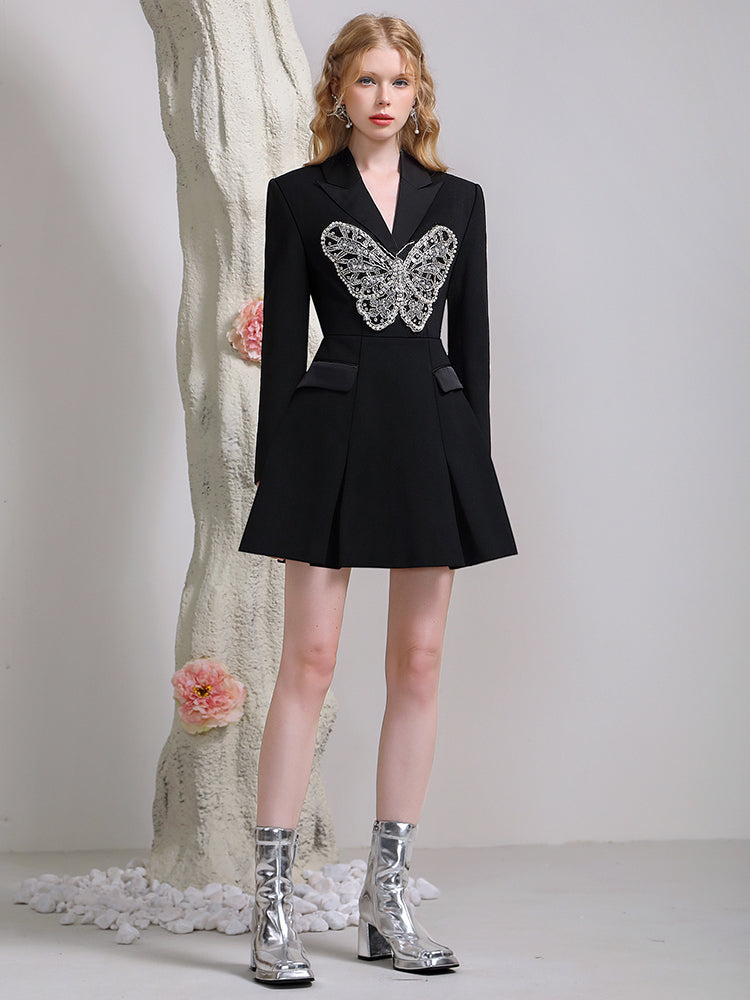 Bijou Butterfly Flare Classy One-Piece – ARCANA ARCHIVE