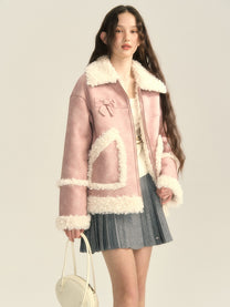 Boa Leather Cute Ribbon Oversize Jacket – ARCANA ARCHIVE