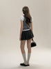 Knit V-Neck Ribbon Metal Nichi Button Vest – ARCANA ARCHIVE