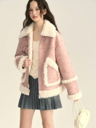 Boa Leather Cute Ribbon Oversize Jacket – ARCANA ARCHIVE