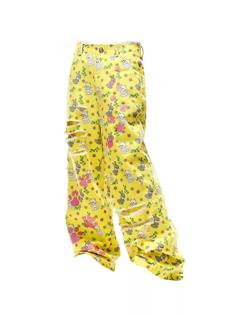 Cat Rabbit Animal Fancy Vivid Pants – ARCANA ARCHIVE