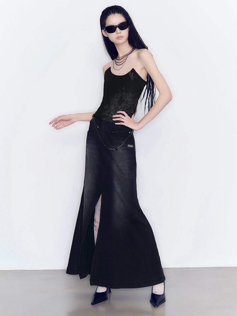 Embroidery Classy Tube-Top Bare-Tops – ARCANA ARCHIVE