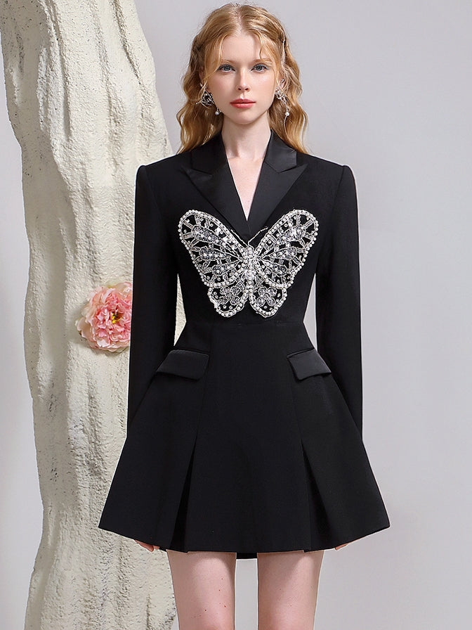Bijou Butterfly Flare Classy One-Piece – ARCANA ARCHIVE