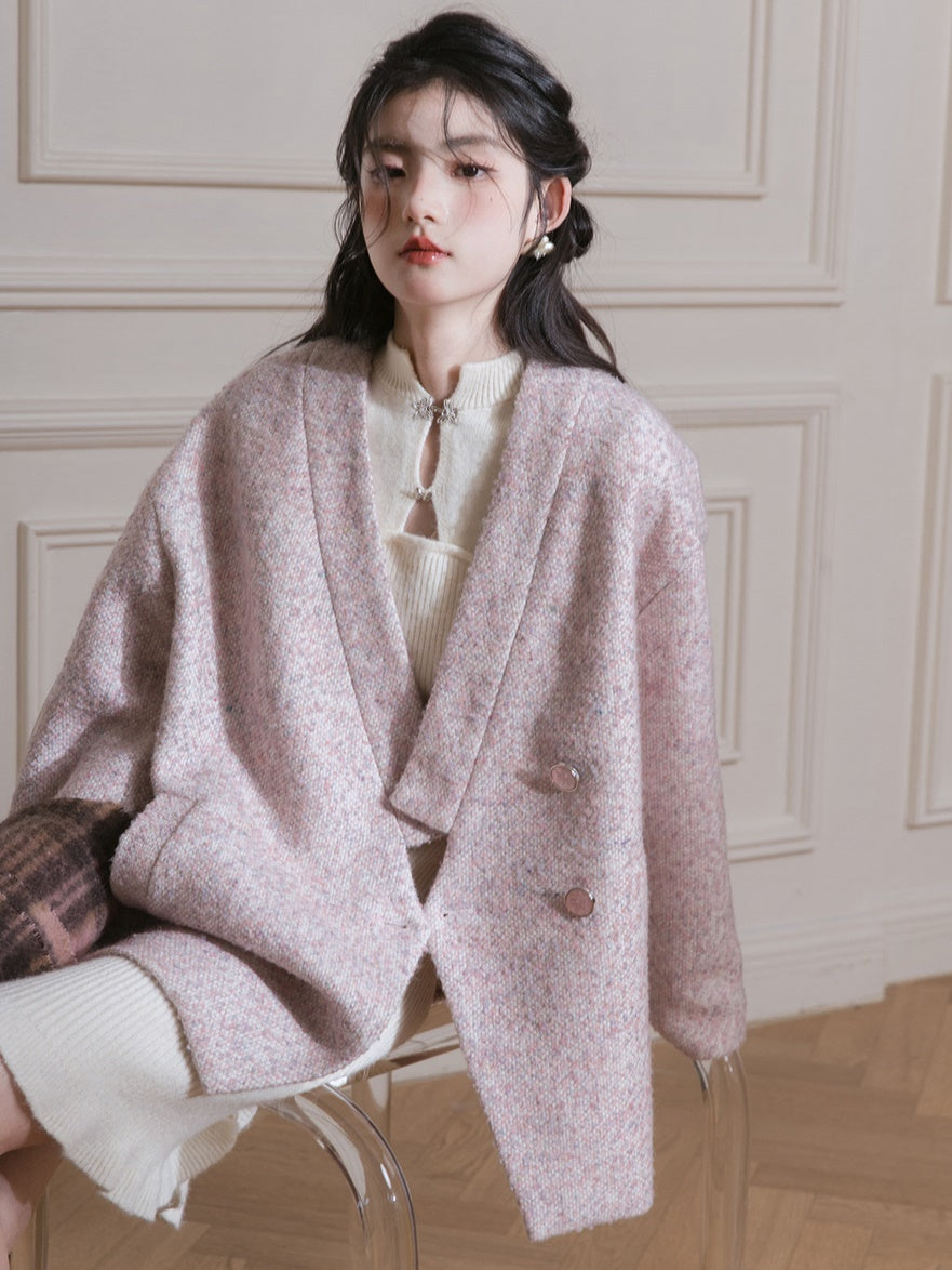 V-neck Chinese Style Drop Shoulder Jacket – ARCANA ARCHIVE