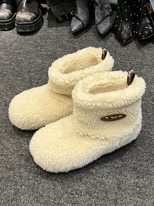 Fake Lambs wool Fleece Boots – ARCANA ARCHIVE