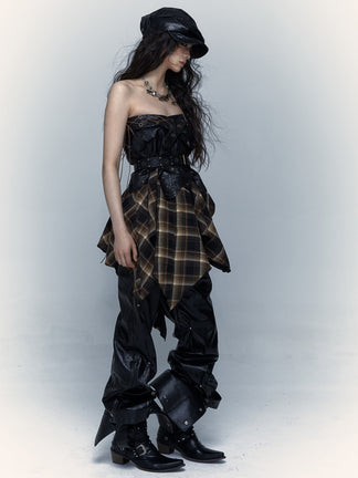 2Way Punk Patchwork Dress & Skirt – ARCANA ARCHIVE