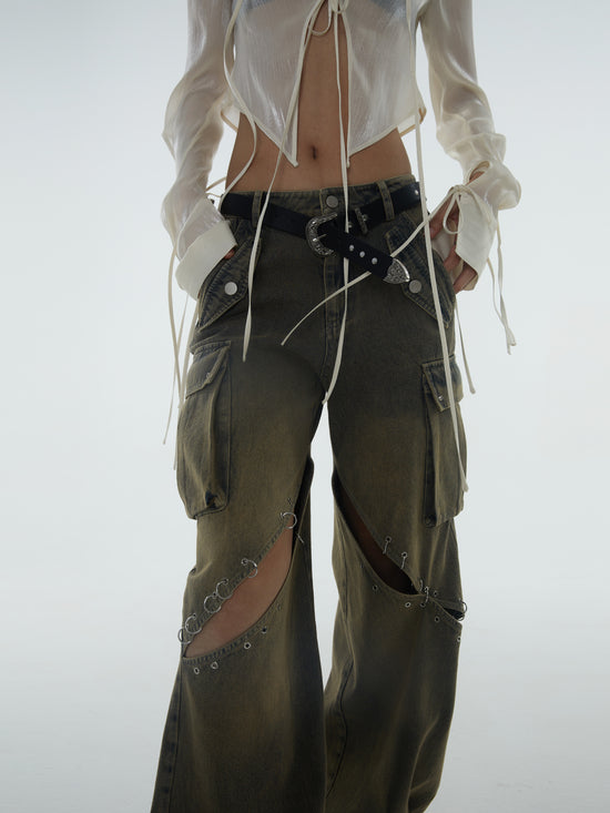 Street Tooling Style Deconstructed Jeans – ARCANA ARCHIVE