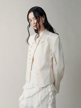 Chinese Style Short Asymmetrical Cutout Jacket – ARCANA ARCHIVE