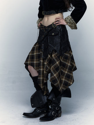 2Way Punk Patchwork Dress & Skirt – ARCANA ARCHIVE