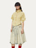 Striped Palace Retro Style Puff Mid-sleeve Shirt – ARCANA ARCHIVE