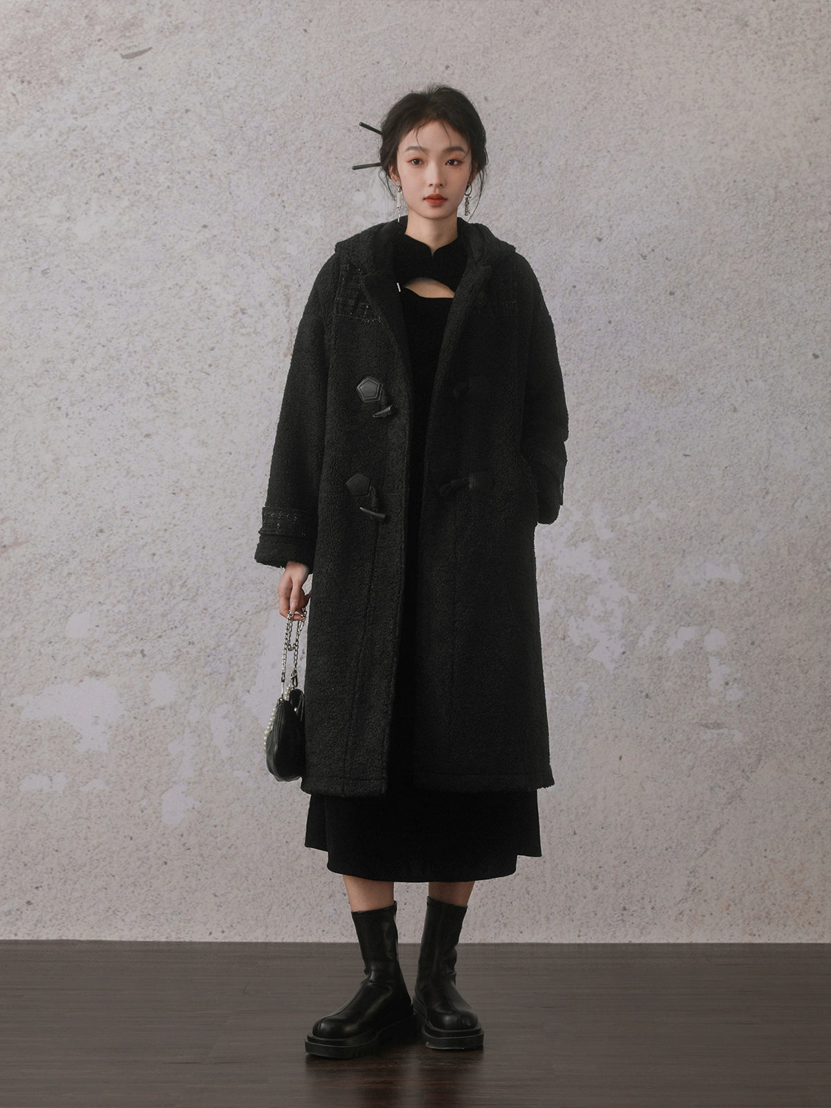Fake Lamb Plush Duffel Coat – ARCANA ARCHIVE