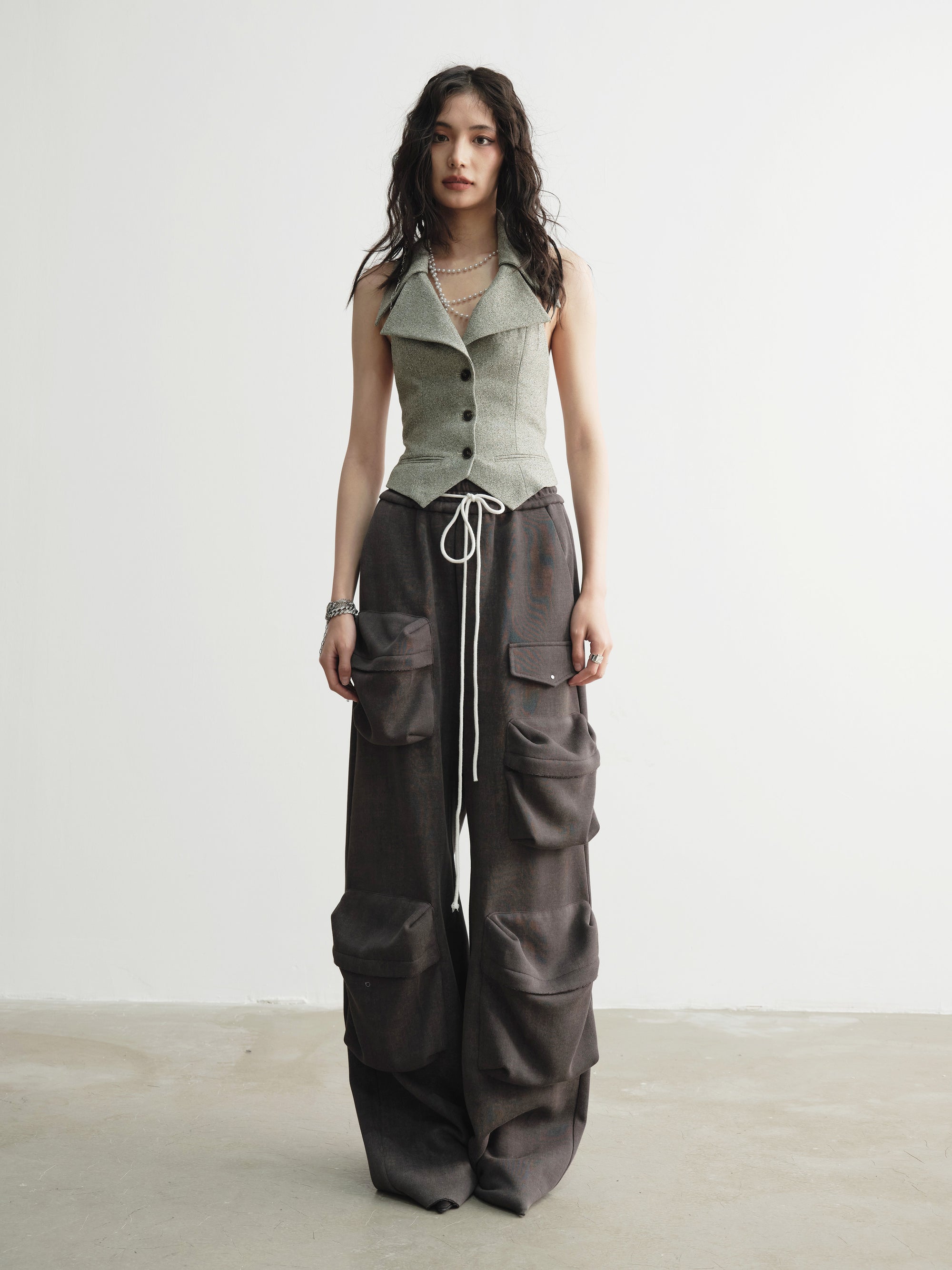 Backless Halter Neck Vest – ARCANA ARCHIVE