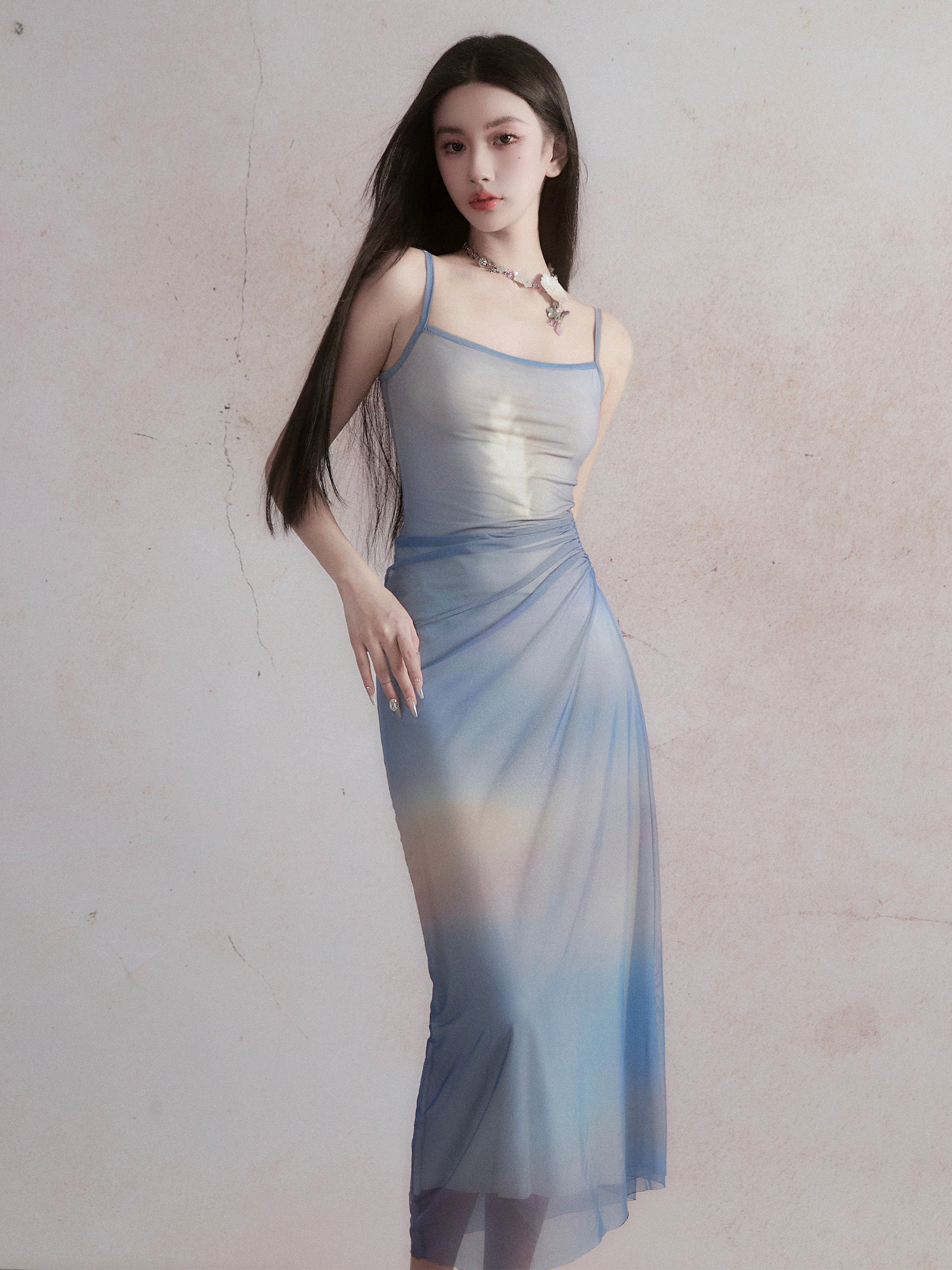 Oil Painting Suspender Dress – ARCANA ARCHIVE