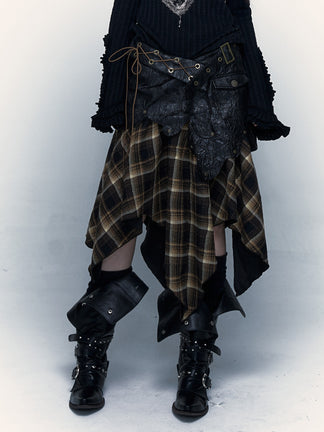 2Way Punk Patchwork Dress & Skirt – ARCANA ARCHIVE