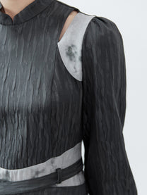 Chinese Style Mosaic Asymmetrical Dress – ARCANA ARCHIVE