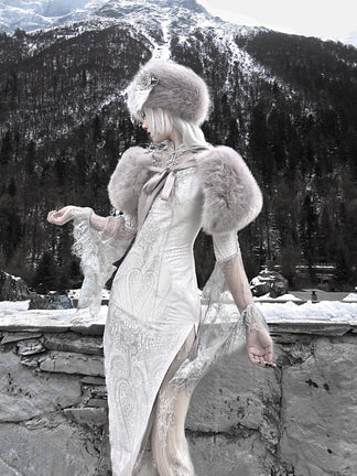 Gothic Mermaid Lace Velvet Cosplay ONE-PIECE Dress – ARCANA ARCHIVE