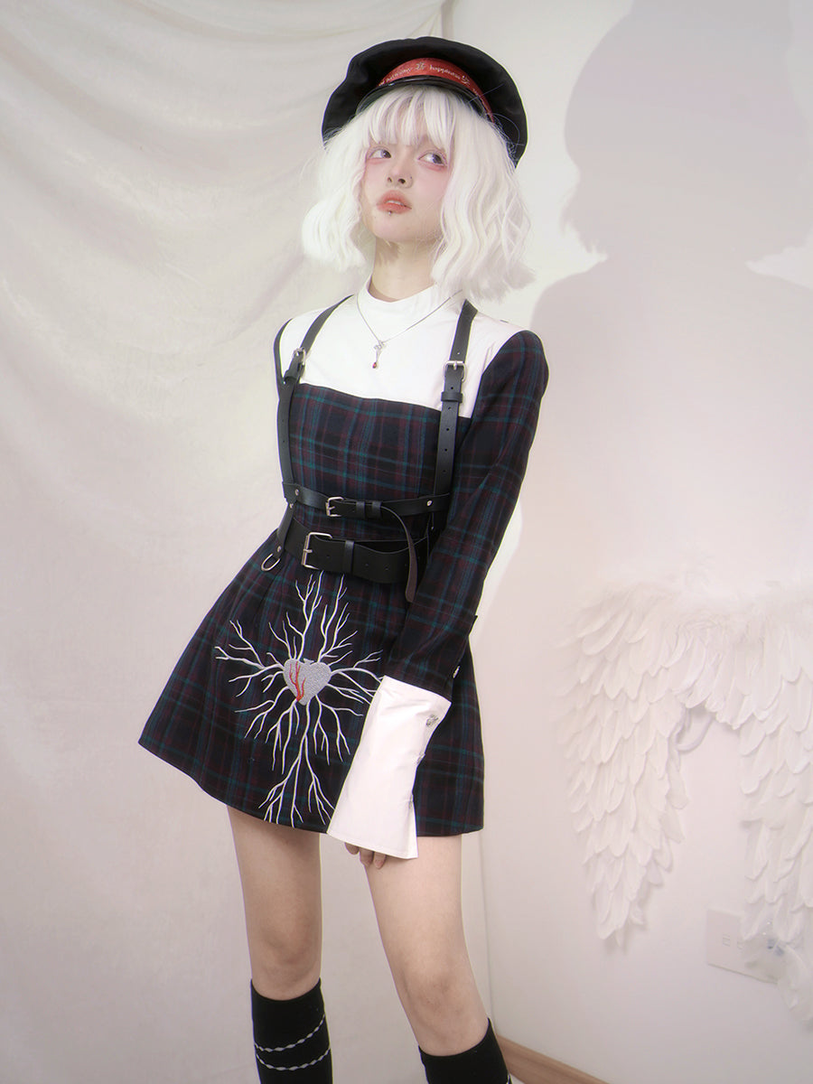 Gothic Checked Plain EMBROIDERY ONE -PIECE -Daytoday Daily Research ...