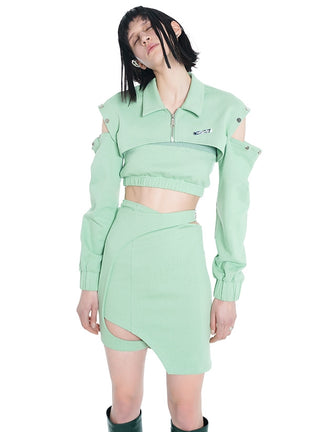 Nichi Jacket Tube-top Skirt - NORTH NODE – ARCANA ARCHIVE