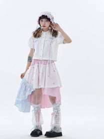 Fancy Arm-Cover Lace Girly Retro BLOUSE – ARCANA ARCHIVE