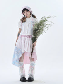 Fancy Arm-Cover Lace Girly Retro BLOUSE – ARCANA ARCHIVE