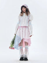 Fancy Arm-Cover Lace Girly Retro BLOUSE – ARCANA ARCHIVE