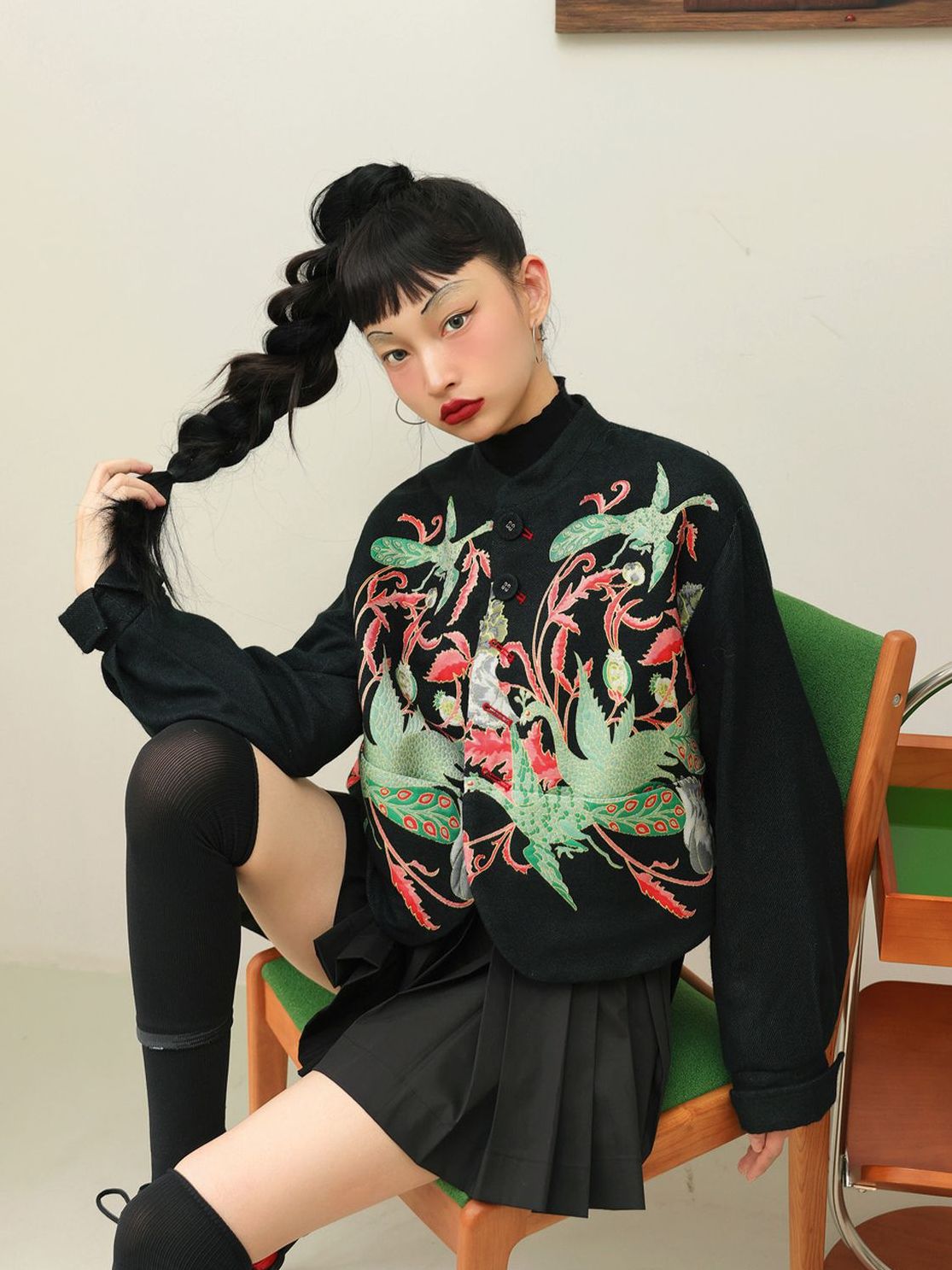 Japanese-style Embroidery Modern Nichi Jakcet - Charmmy Charmay ...