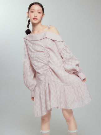 Asymmetric Loose Checkerboard One-Piece – ARCANA ARCHIVE