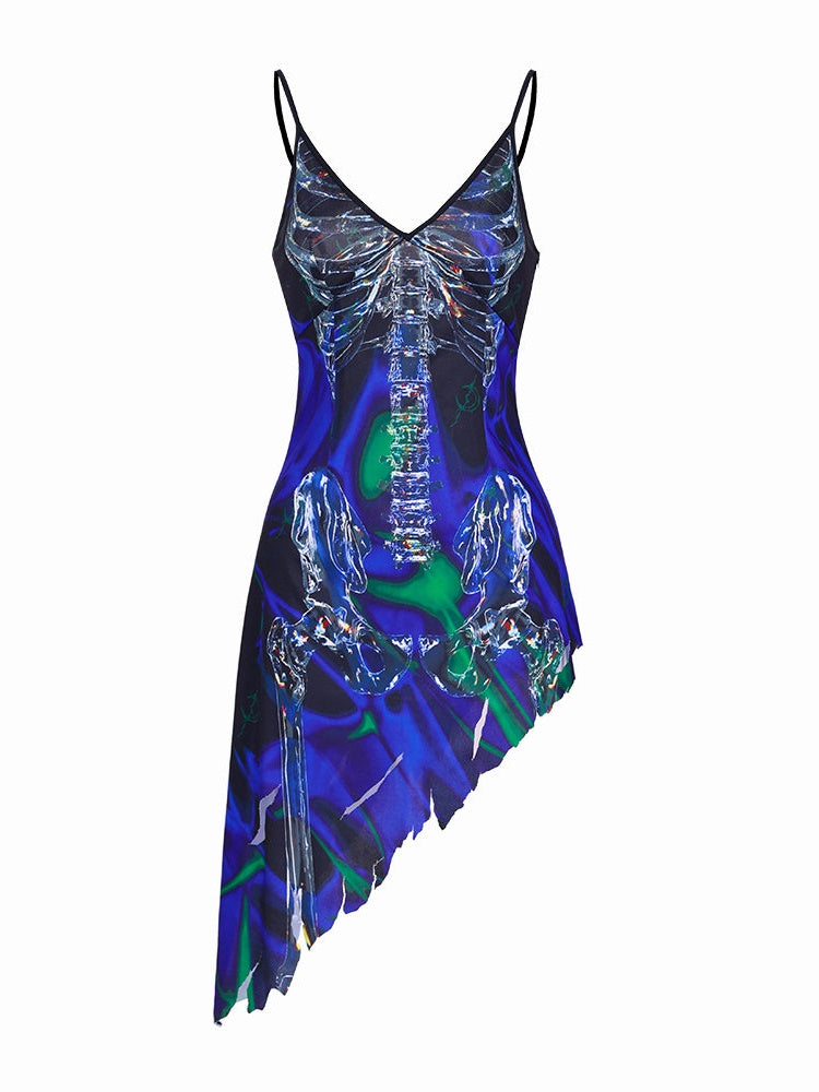 IRREGULARLY CUT Y2k Digital Camisole ONE-PIECE – ARCANA ARCHIVE