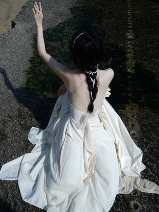 Backless Design Slim Vest -Onmoon Eclipse – ARCANA ARCHIVE