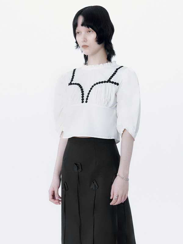 French Retro White Shirt – ARCANA ARCHIVE