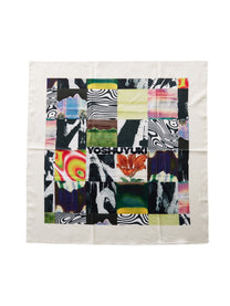 Y2K Retro Printed Silk Scarf - YOSHUYUKI – ARCANA ARCHIVE
