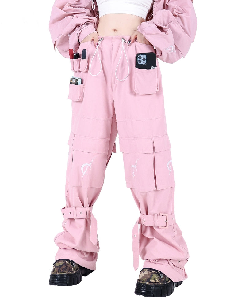 MultiFunctional Pocket Street Pants --PinkSpink – ARCANA ARCHIVE