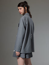 Ruffle Design Suit Jacket - DIDDI MODA – ARCANA ARCHIVE